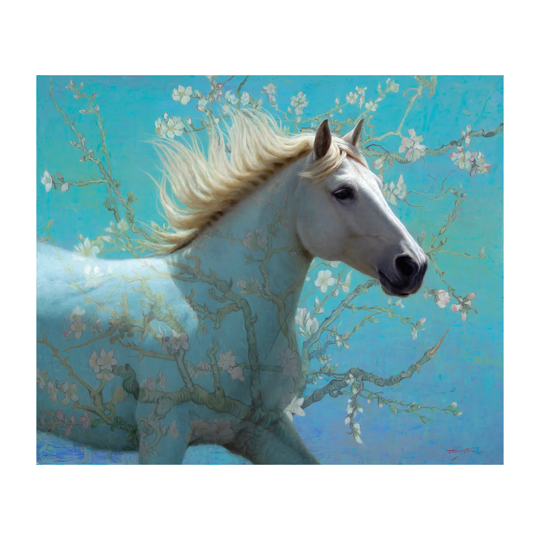 Van Gogh Horse by Chauncey Homer- Canvas Giclée – Madaras Gallery